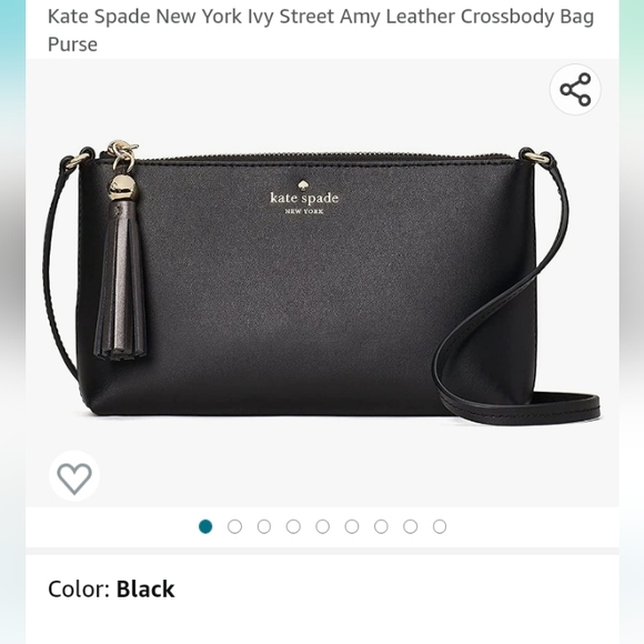 kate spade | Bags | Nwt Kate Spade Ivy Street Amy Crossbody Black Purse ...